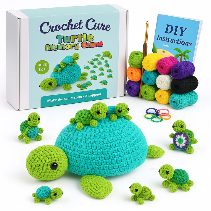 Turtle Memory Game – Crochet Cure