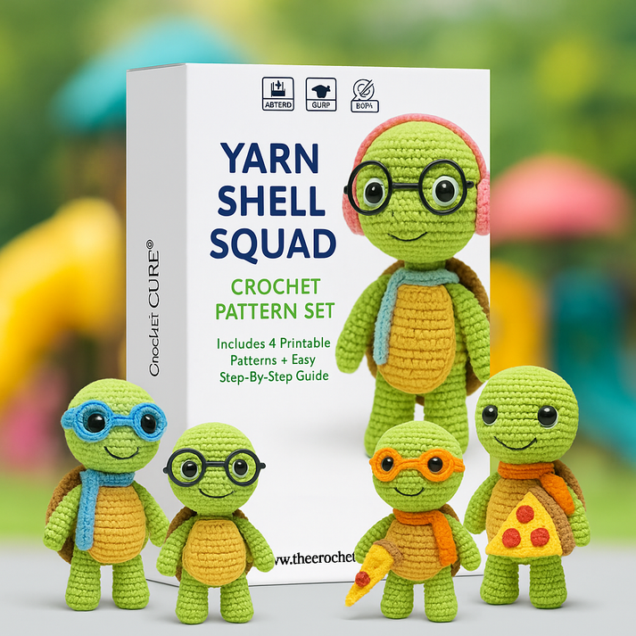 Yarn Shell Squad Amigurumi Crochet Set – Crochet Cure